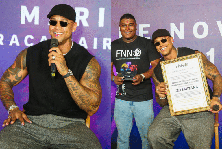 Léo Santana é homenageado com Prêmio de Igualdade Racial - Roberta Jungmann